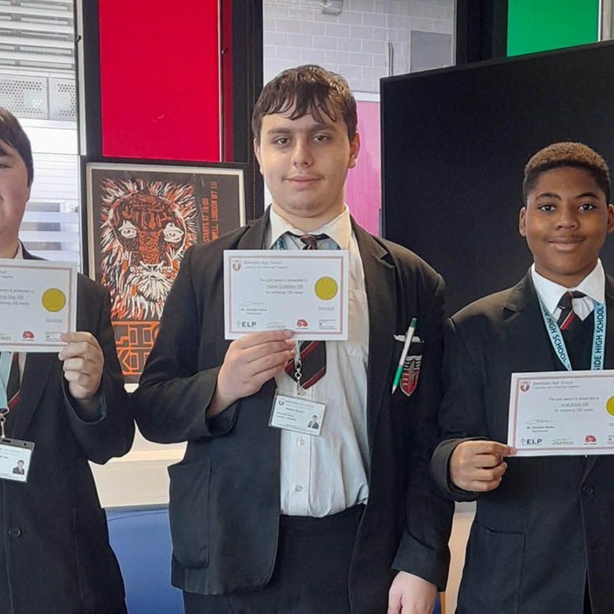 Brentside High School - Year 10 Gold Merit Winners