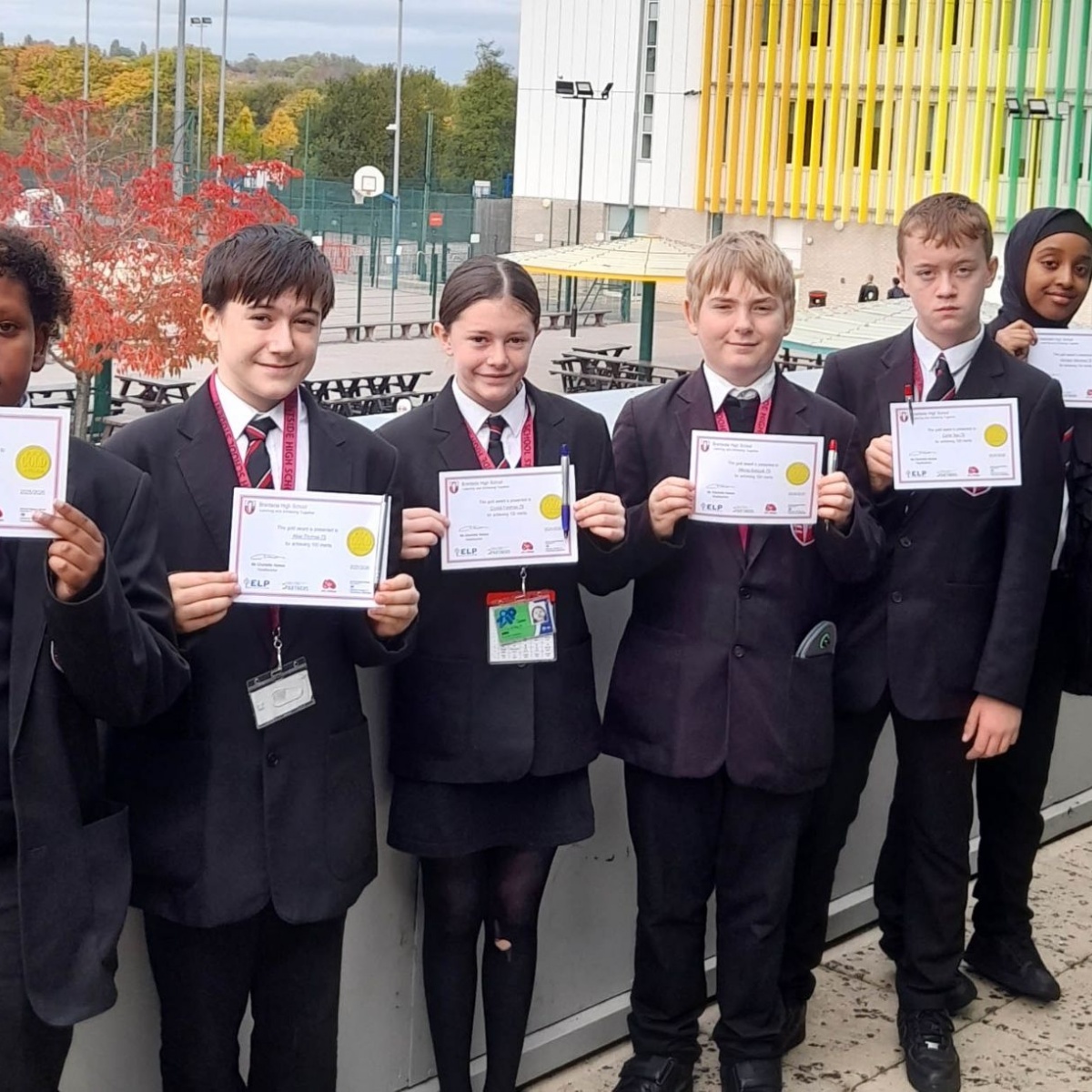 Brentside High School - Y7 Gold Merit awards